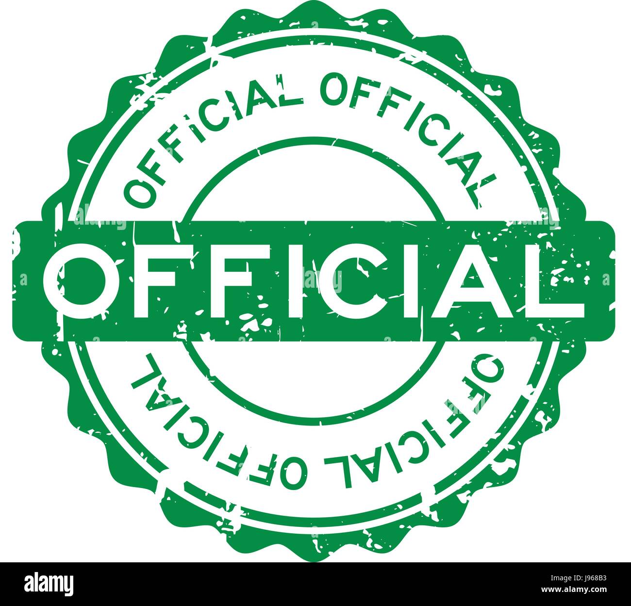 Grunge green official round rubber seal stamp on white background Stock Vector Image & Art - Alamy