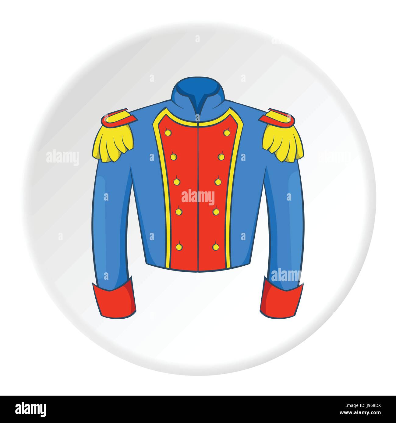 Military jacket of guards icon, cartoon style Stock Vector Image & Art ...