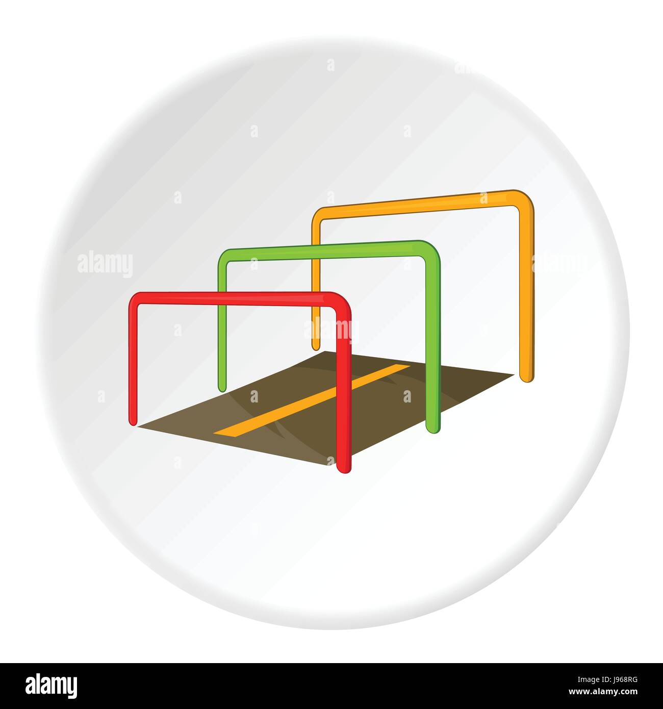 Running with obstacles icon, cartoon style Stock Vector Image & Art - Alamy