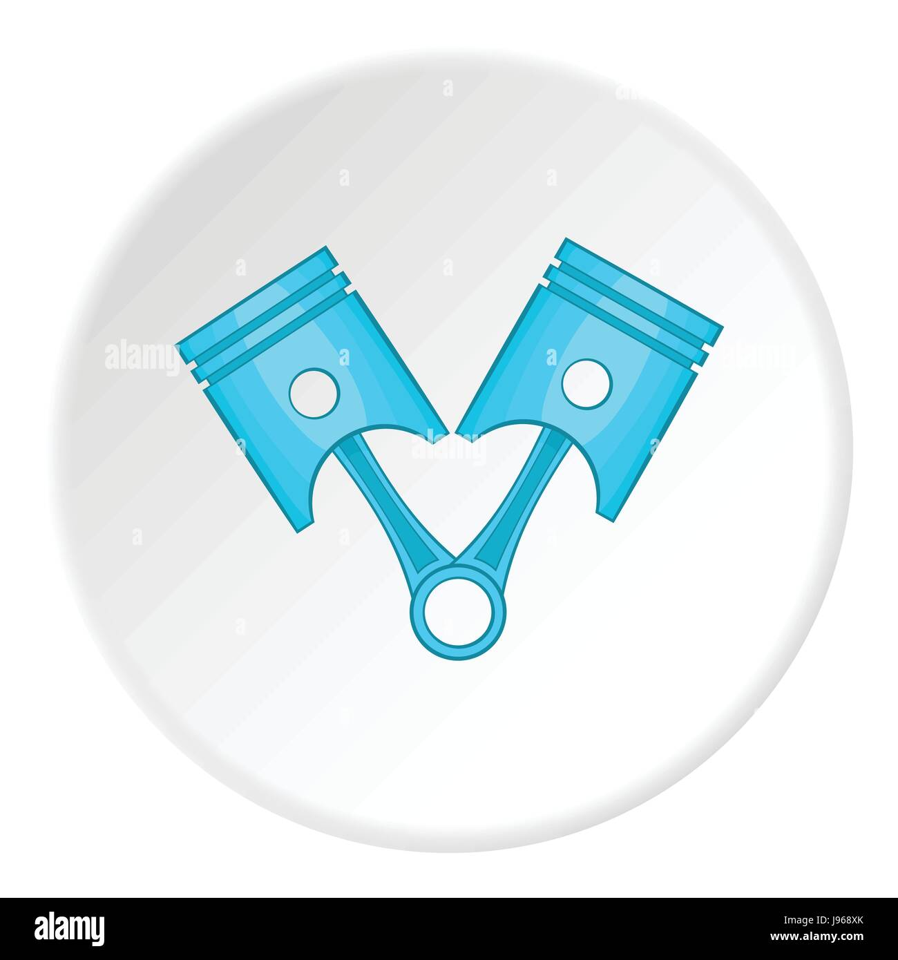 Automotive pistons icon, cartoon style Stock Vector Image & Art - Alamy