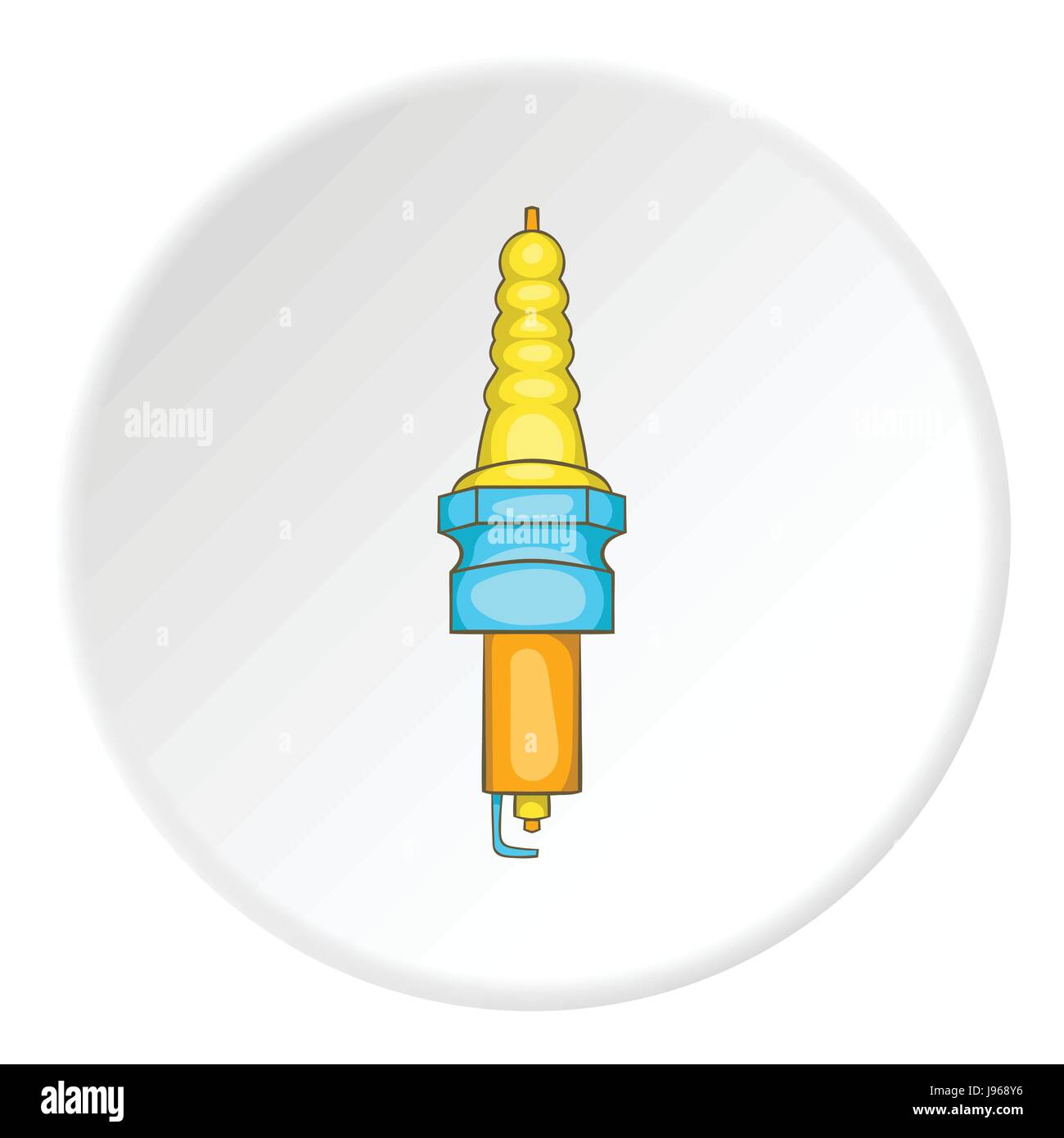 Spark plug icon, cartoon style Stock Vector Image & Art - Alamy