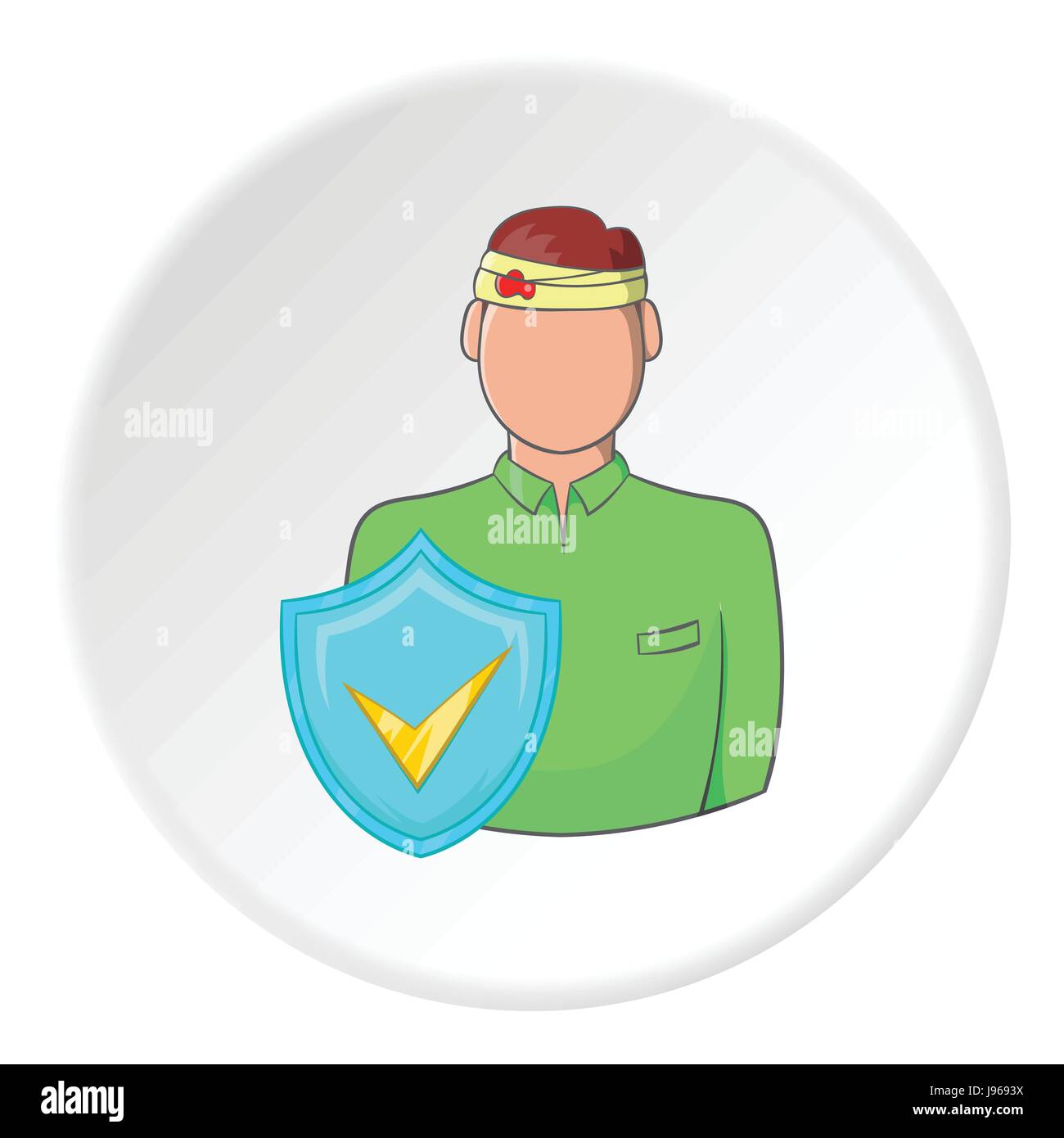 Bandaged head wound Stock Vector Images - Alamy