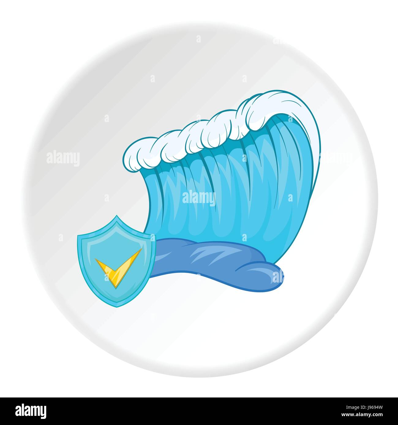 Tsunami water flood city Cut Out Stock Images & Pictures - Alamy