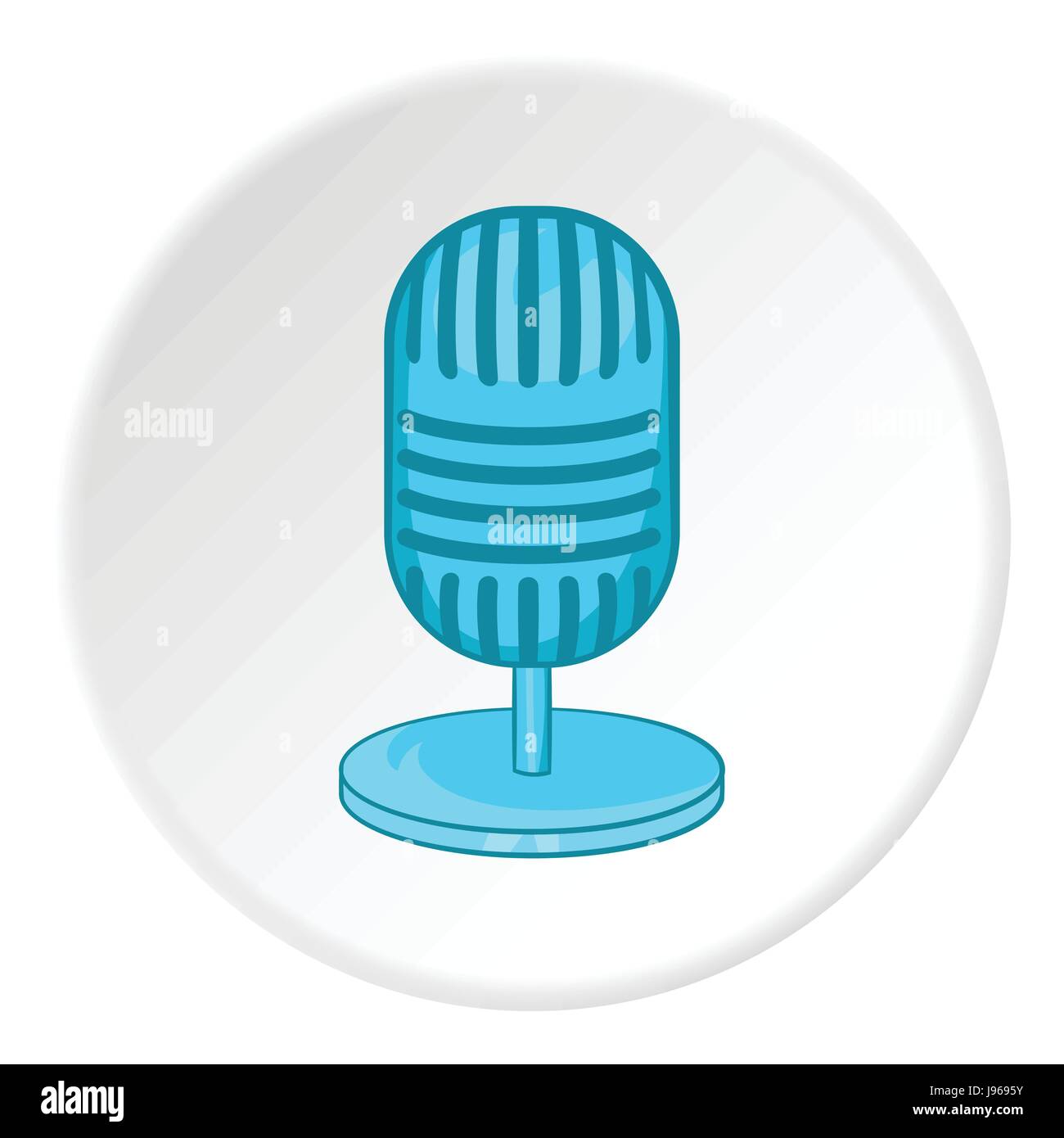 Microphone icon, cartoon style Stock Vector Image & Art - Alamy