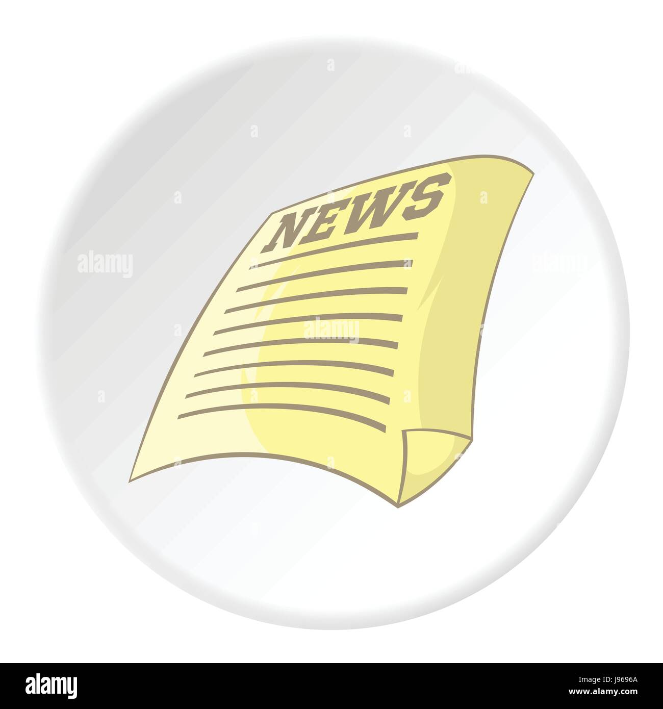 Newspaper icon, cartoon style Stock Vector Image & Art - Alamy