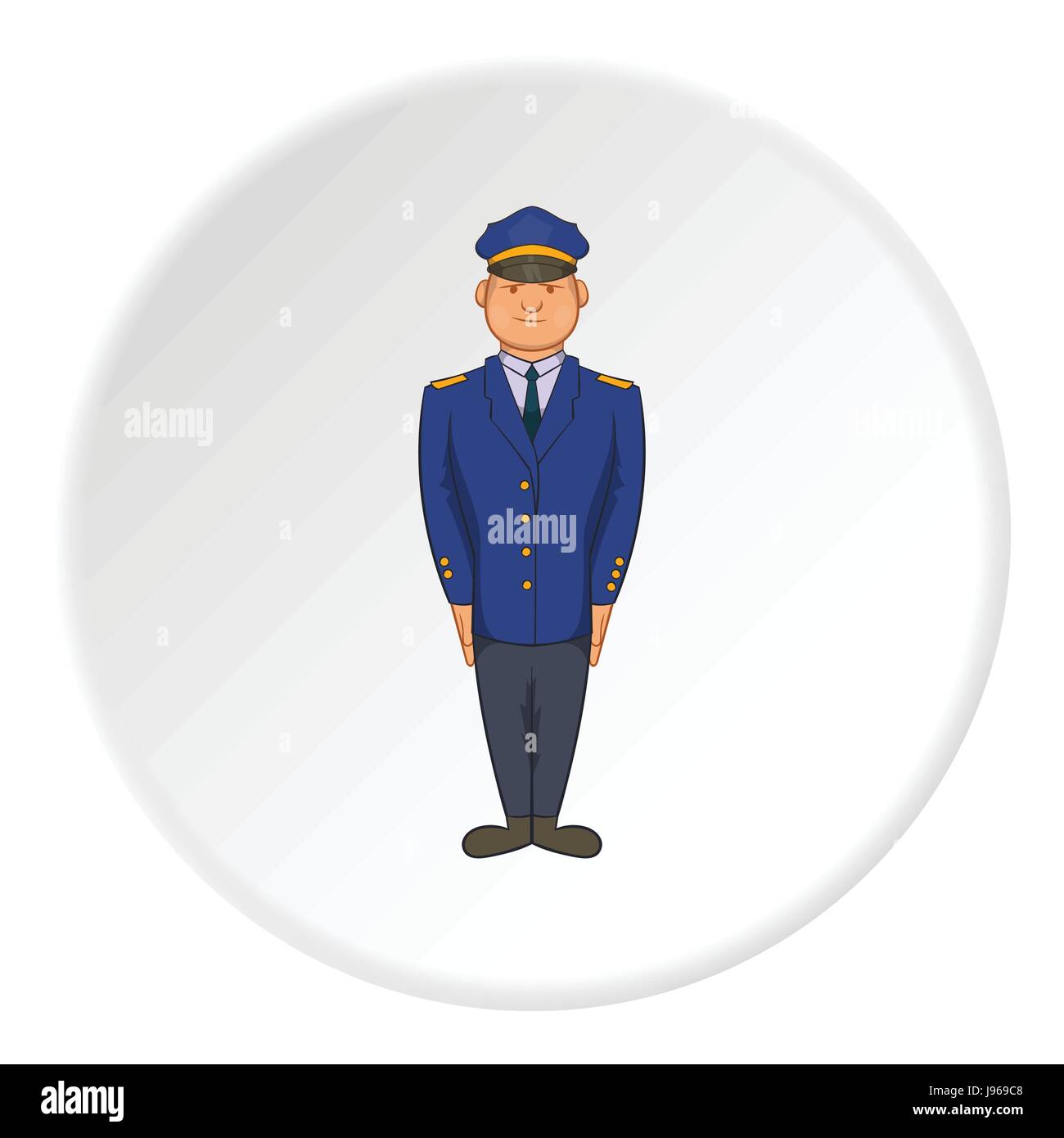 Captain icon, cartoon style Stock Vector Image & Art - Alamy