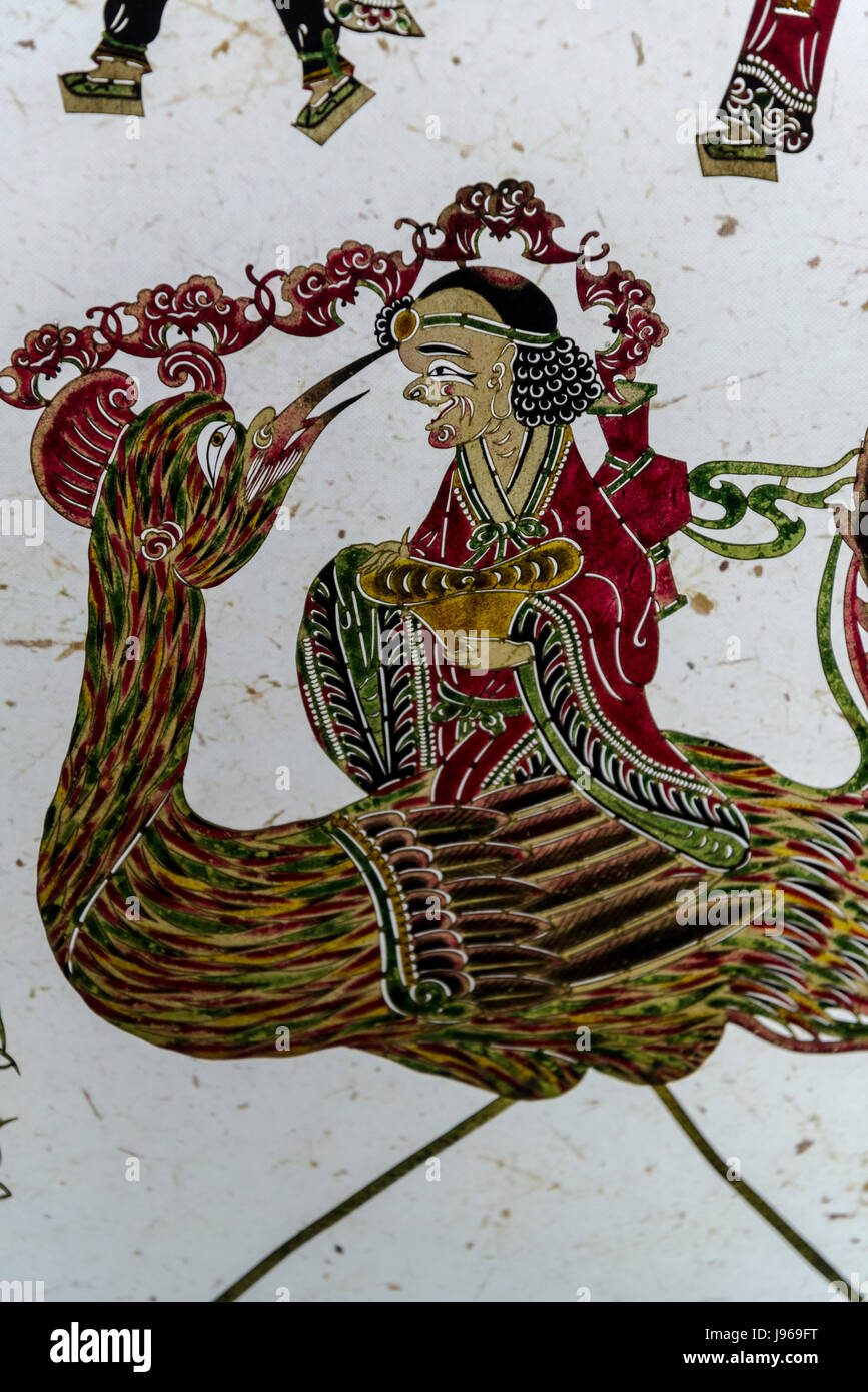 Chinese paper-cuts, Bell Tower, Xi'an, Shaanxi province, China Stock ...