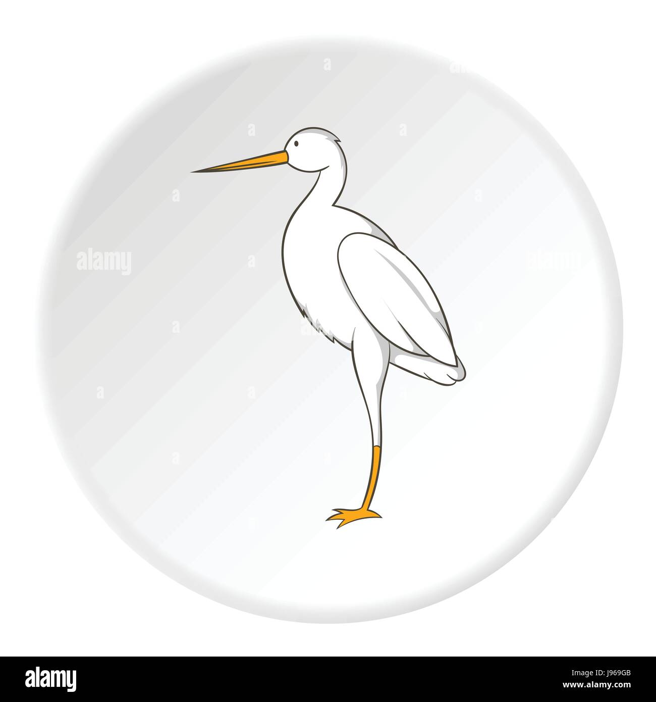 Stork icon, cartoon style Stock Vector Image & Art - Alamy