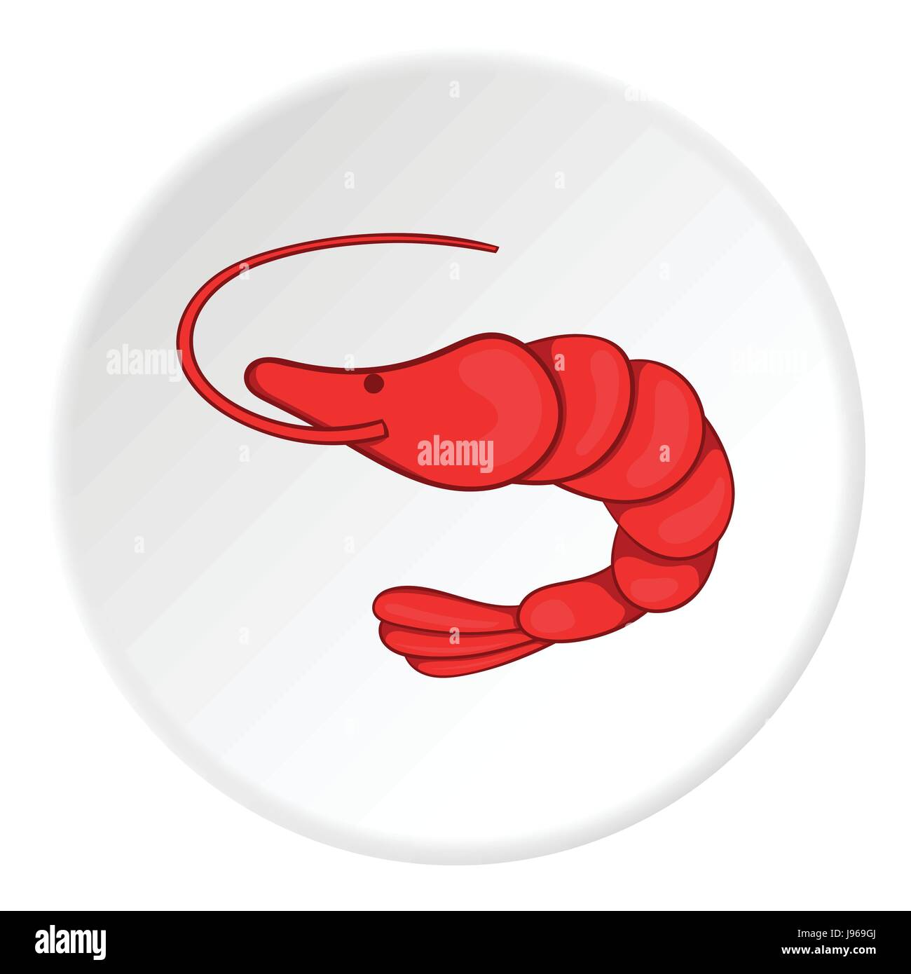 Shrimp icon, cartoon style Stock Vector Image & Art - Alamy