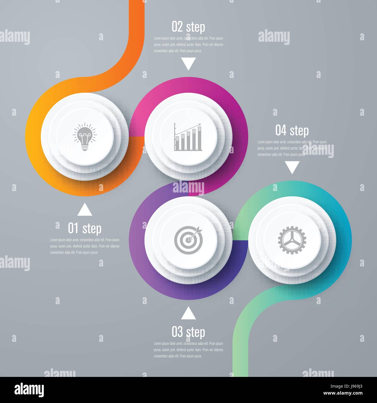 emplate for cycle diagram, graph, presentation Stock Vector Image & Art ...