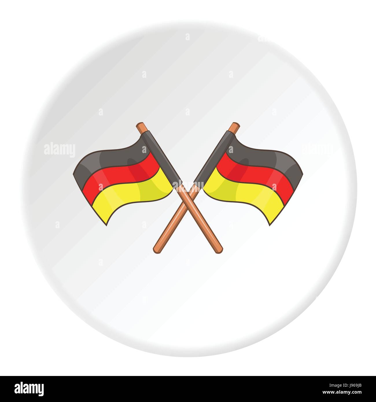 Flag of Germany icon, cartoon style Stock Vector Image & Art - Alamy