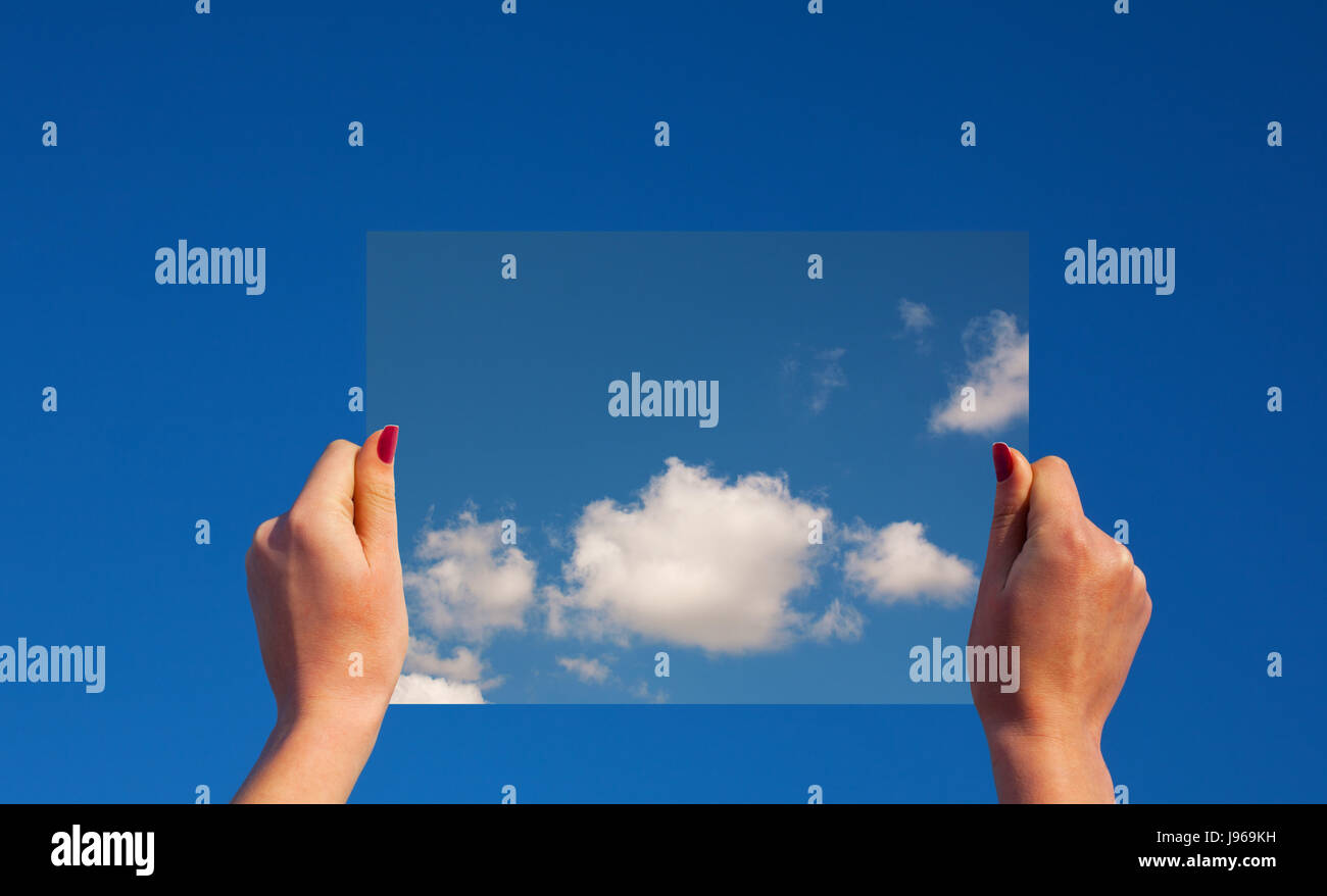 blue, hand, reach, finger, eco, cloud, hold, grab, arm, harmony ...