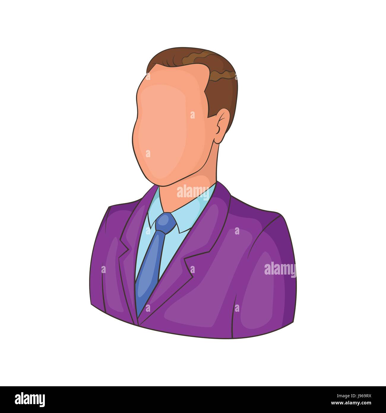 Businessman or manager icon, cartoon style Stock Vector Image & Art - Alamy