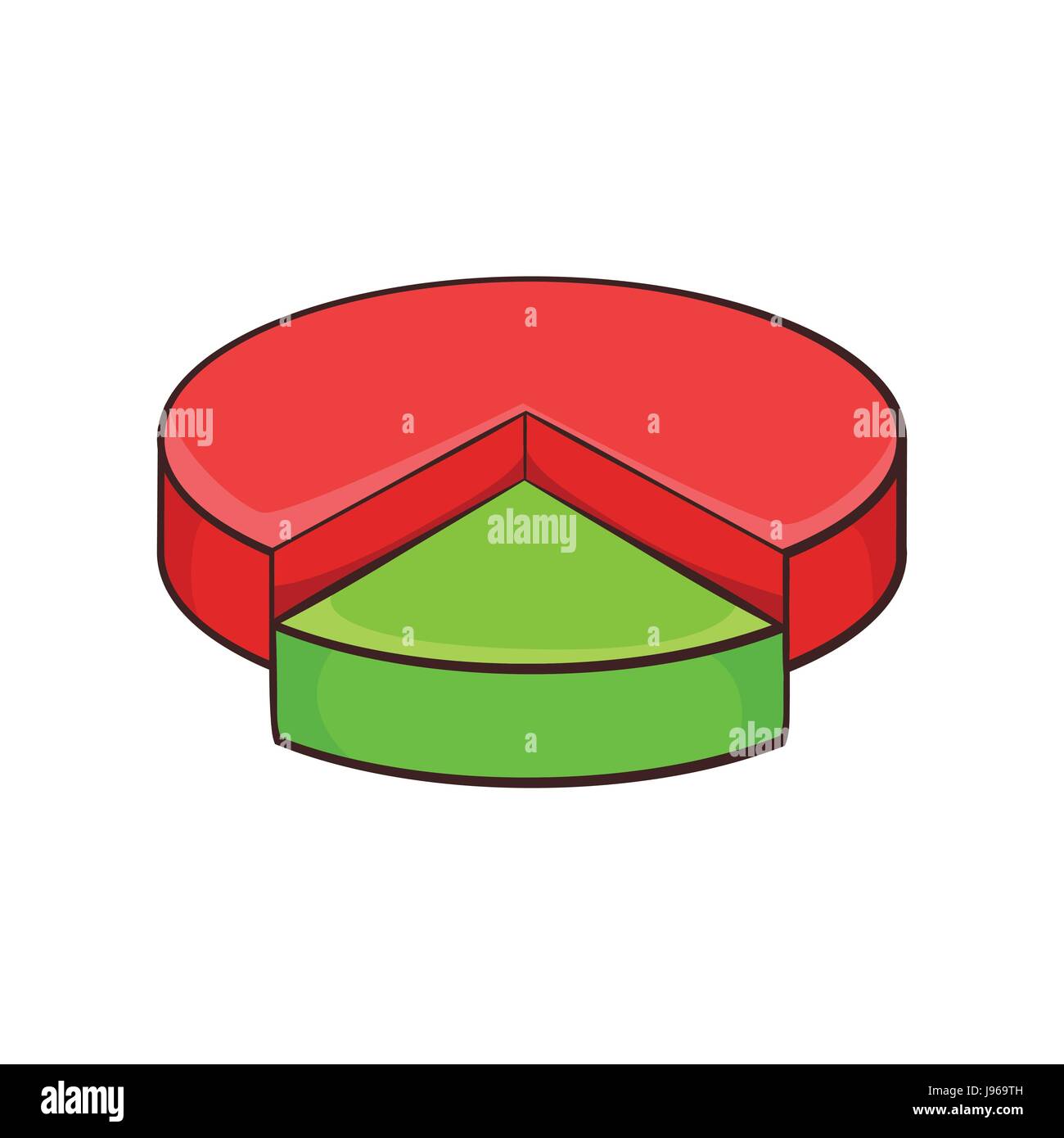 Pie chart infographic icon, cartoon style Stock Vector Image & Art - Alamy