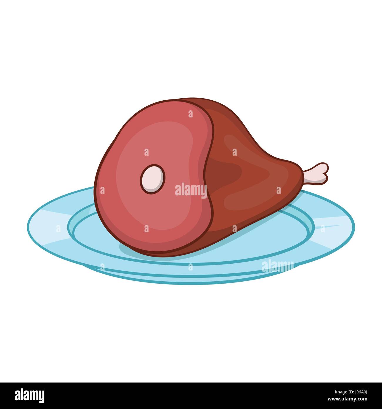 Ham or gammon icon, cartoon style Stock Vector Image & Art - Alamy