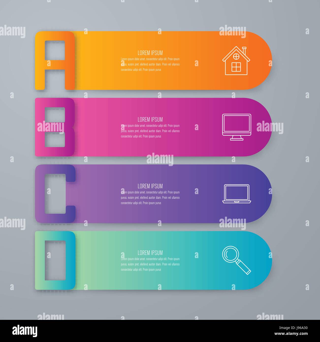 Vector illustration infographics four options Stock Vector Image & Art ...