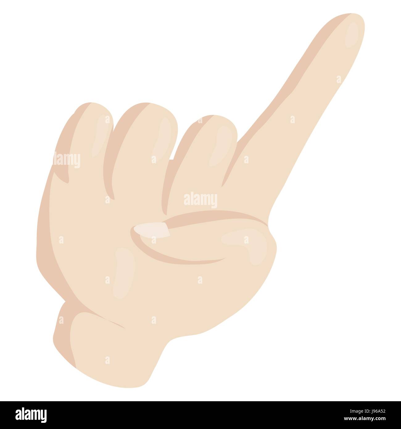 Index finger up icon, cartoon style Stock Vector Image & Art - Alamy