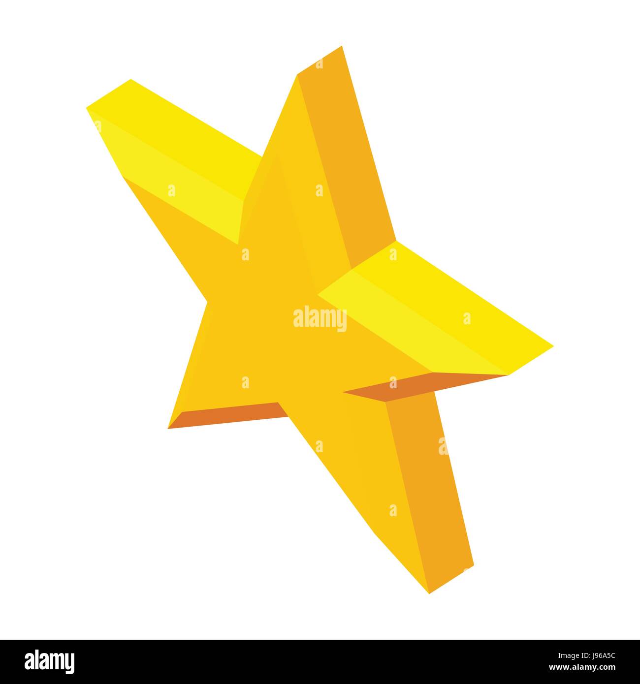 Five-pointed star icon, isometric 3d style Stock Vector Image & Art - Alamy