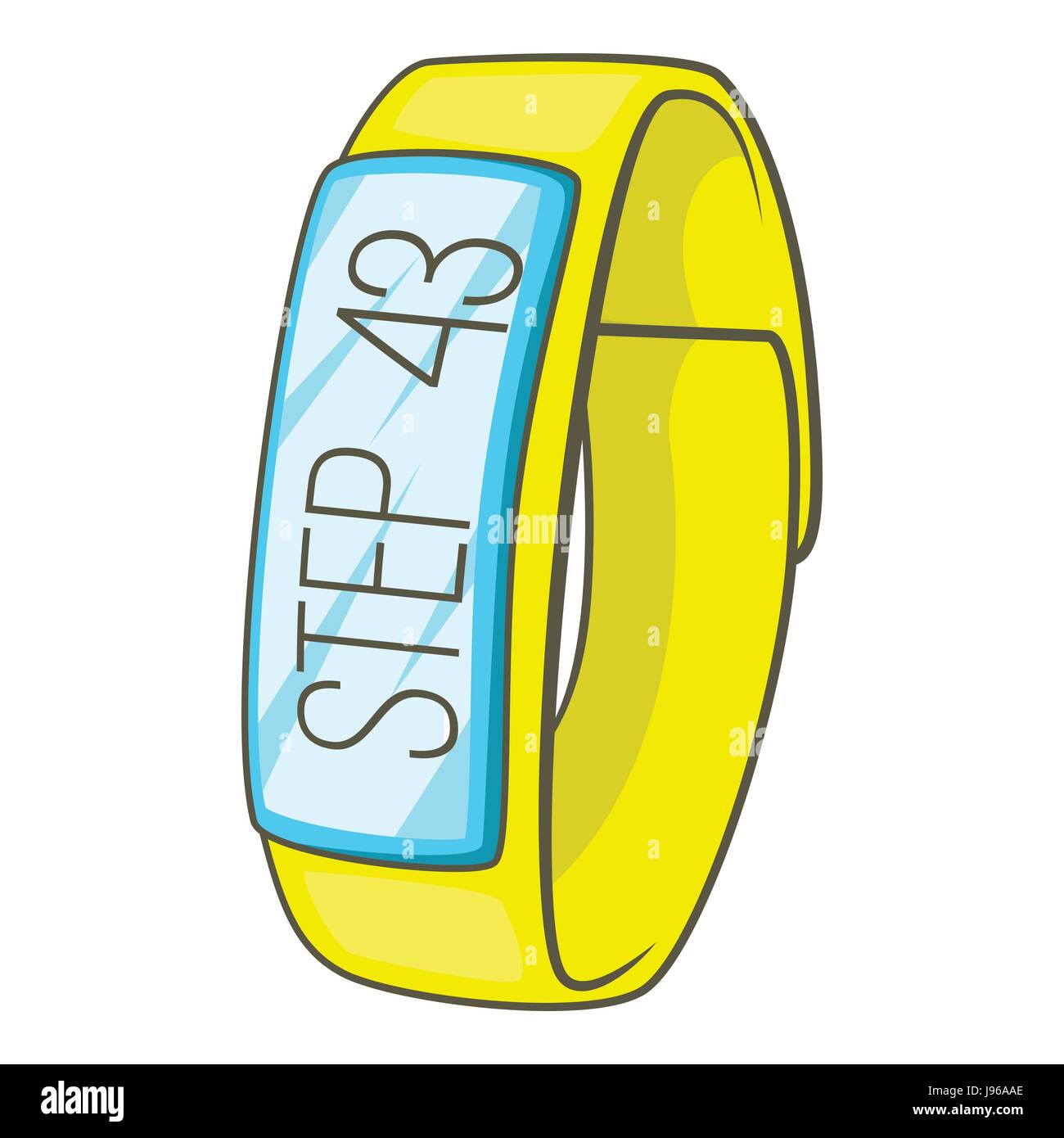 Pedometer icon, cartoon style Stock Vector Image & Art - Alamy