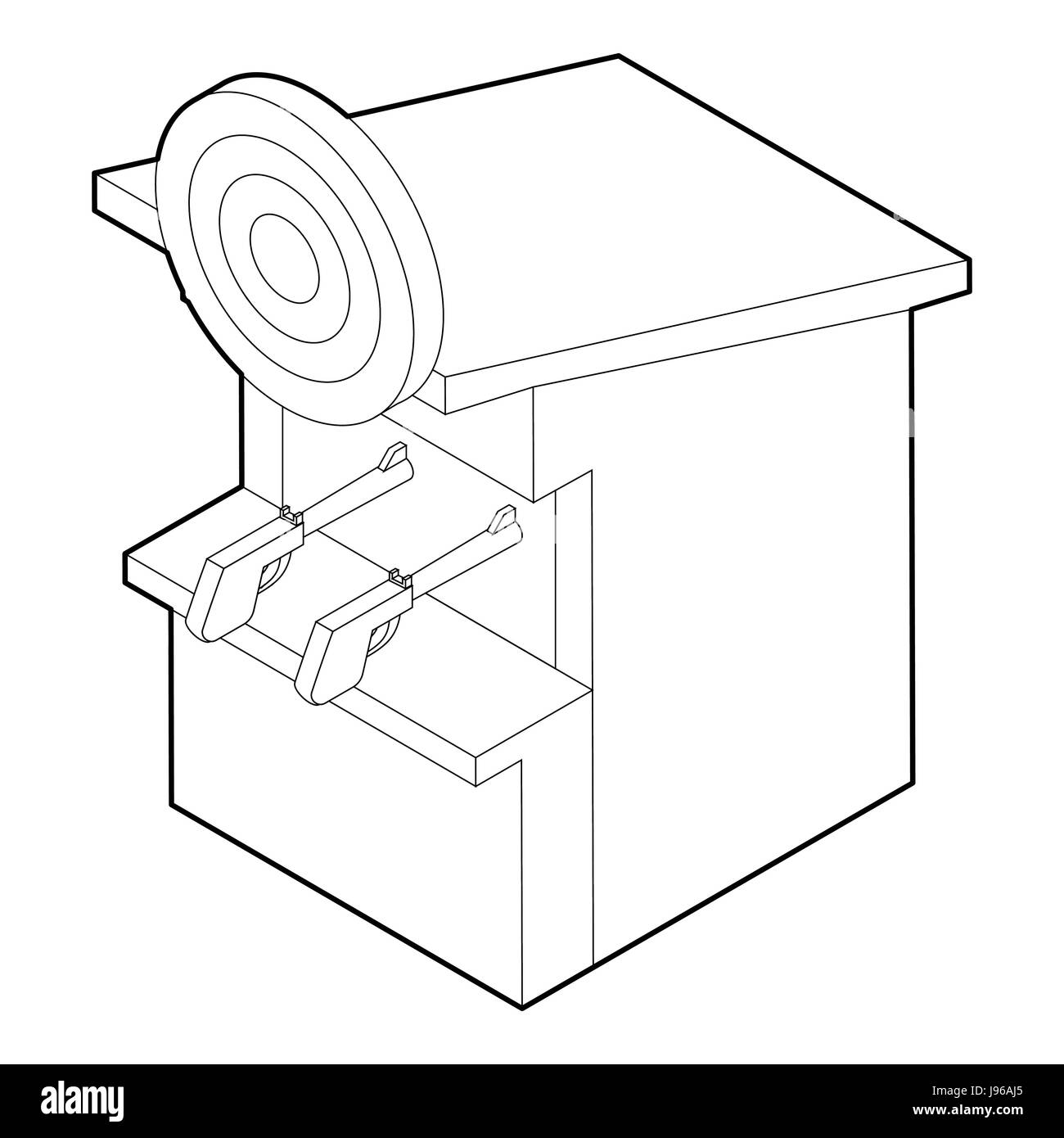 Man shooter shooting range Stock Vector Images - Alamy