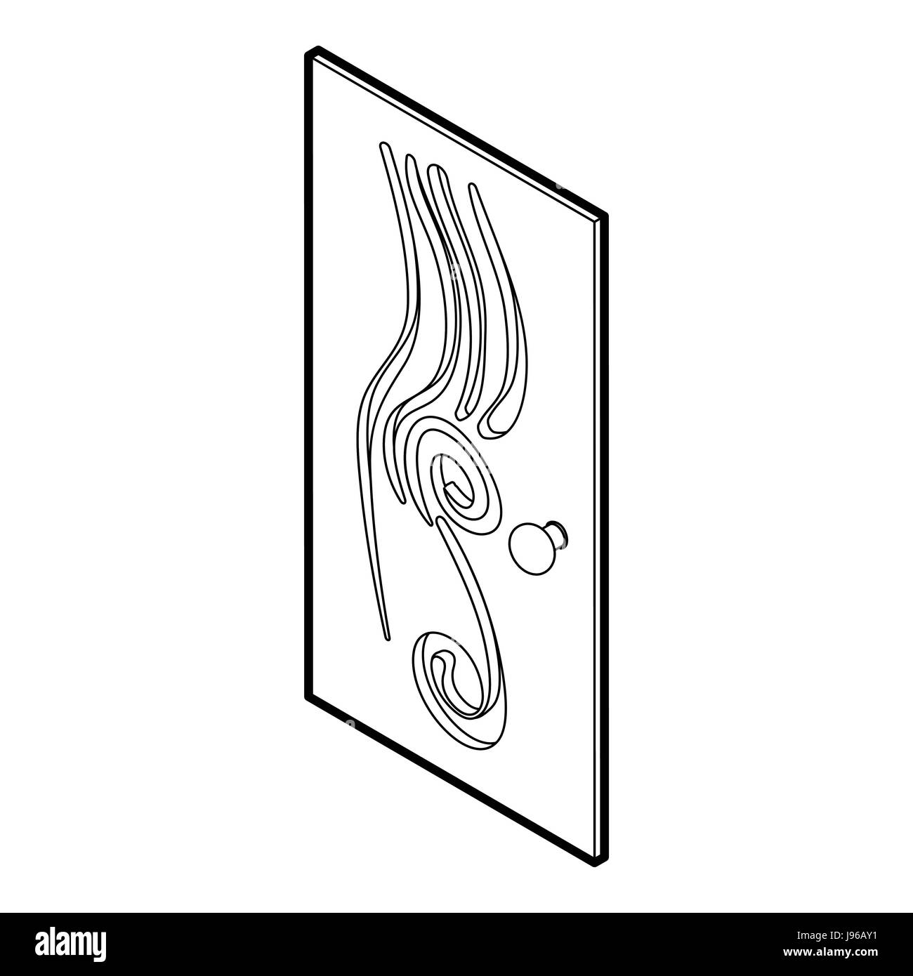 Decorated door traditional house Cut Out Stock Images & Pictures - Alamy