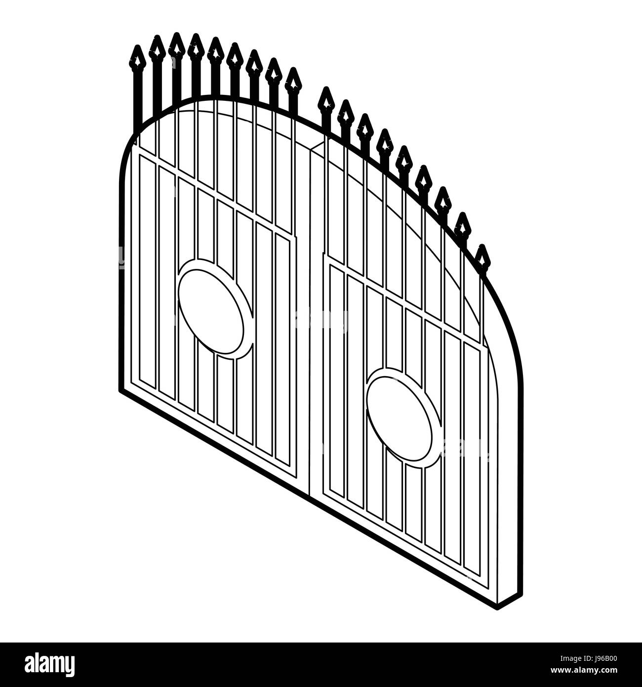 Gate icon, outline style Stock Vector Image & Art - Alamy Gate icon, outline style Stock Vector Image & Art - Alamy