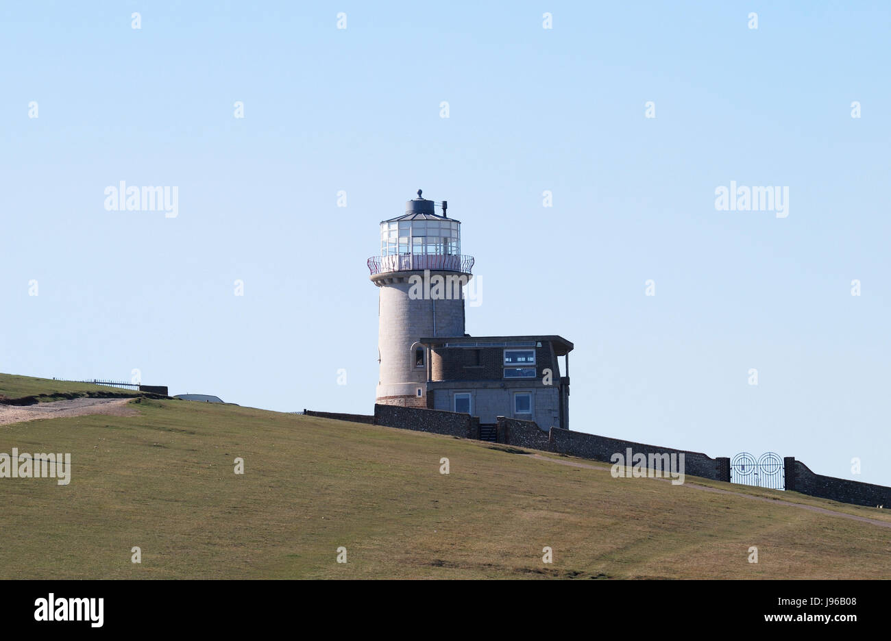 buildings, england, cliff, landmark, lighthouse, house, building, chalk ...