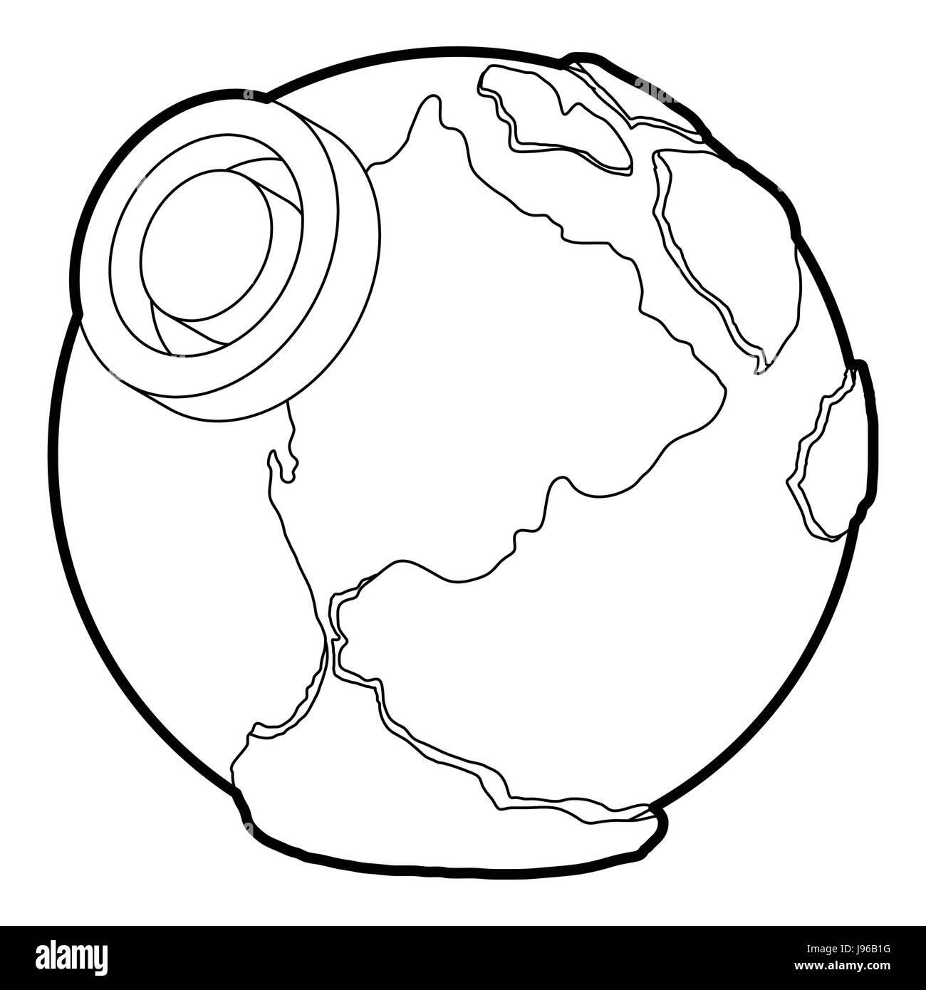 Spaceship earth map Cut Out Stock Images & Pictures - Alamy