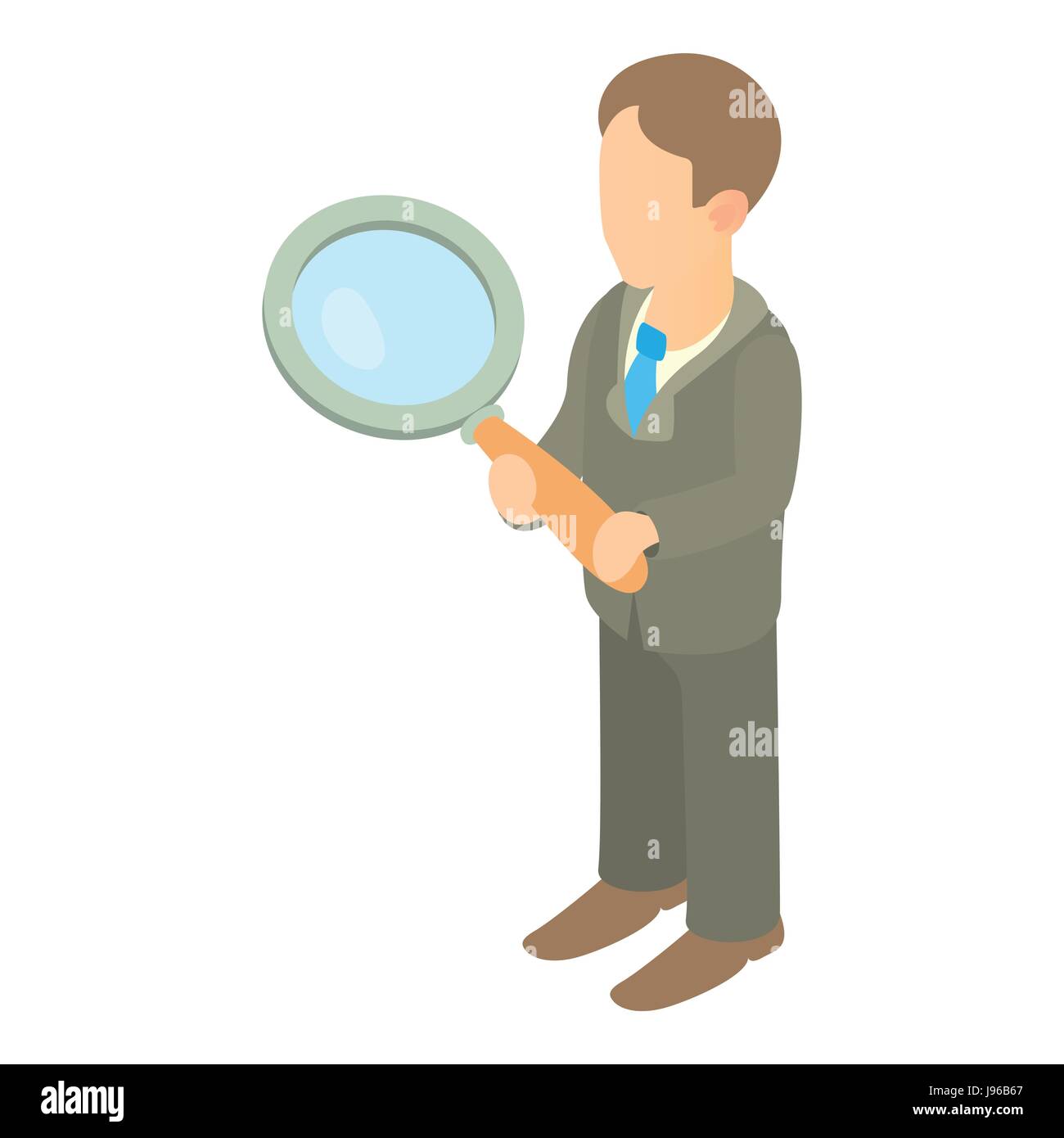 Businessman analyzing financial report line Cut Out Stock Images ...