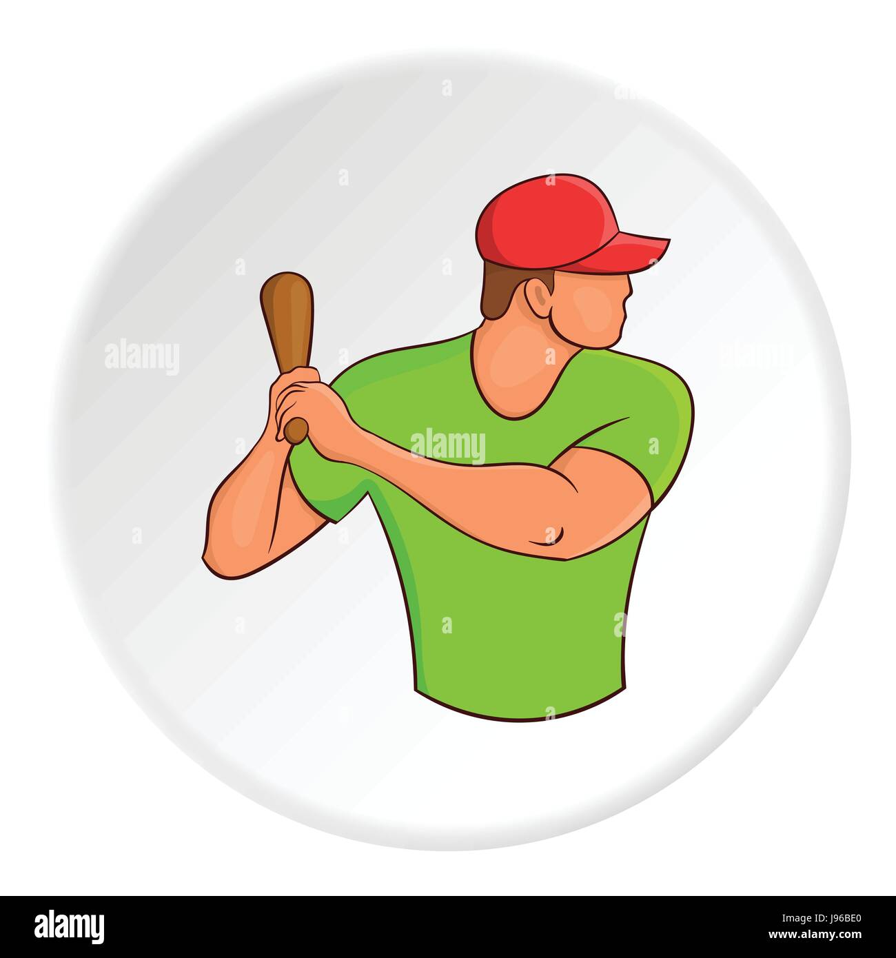 Baseball player icon, cartoon style Stock Vector Image & Art - Alamy