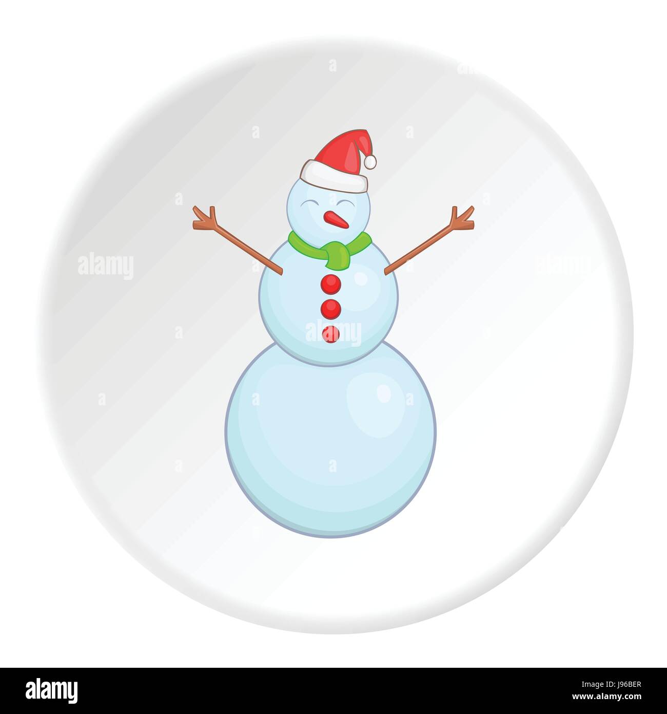 Snowman icon, cartoon style Stock Vector Image & Art - Alamy