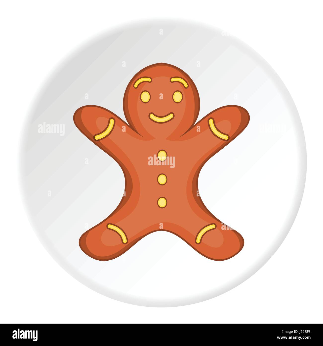 Gingerbread man icon, cartoon style Stock Vector Image & Art - Alamy