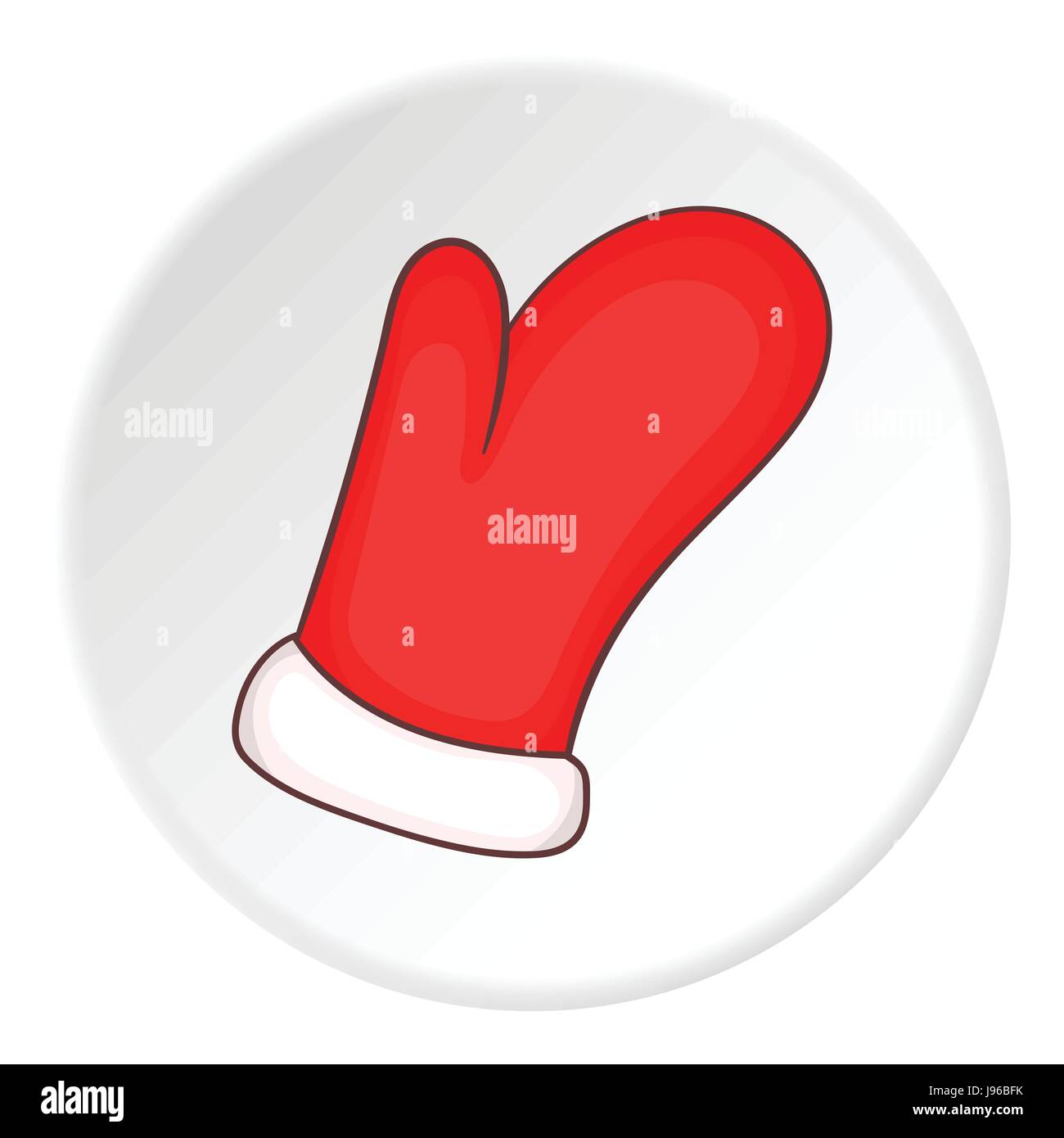 Santa claus mitten icon, cartoon style Stock Vector Image & Art - Alamy