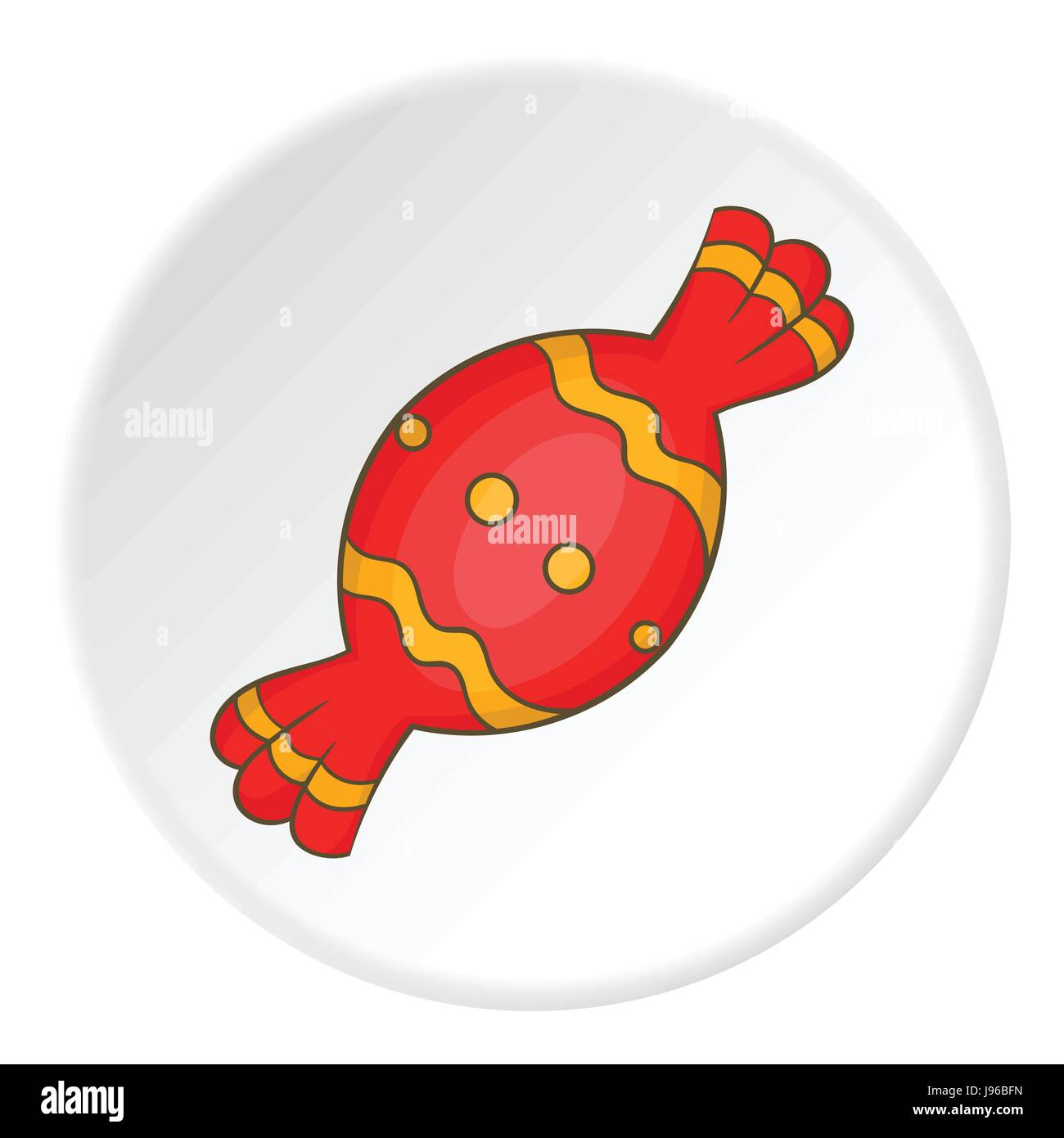 Candy in red wrapper icon, cartoon style Stock Vector Image & Art - Alamy