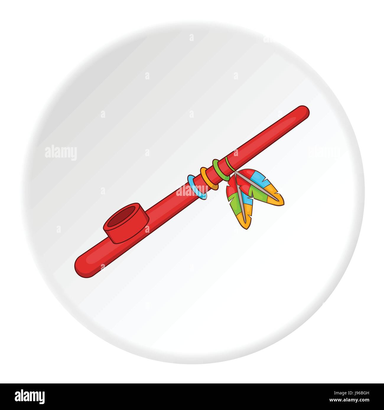 Indian peace pipe icon, cartoon style Stock Vector Image & Art - Alamy