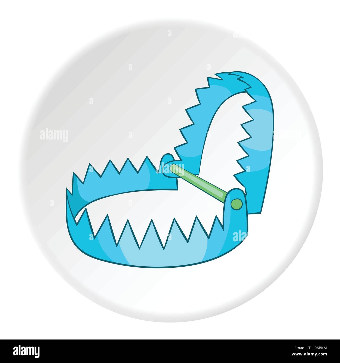 Sharp metal trap icon, cartoon style Stock Vector Image & Art - Alamy