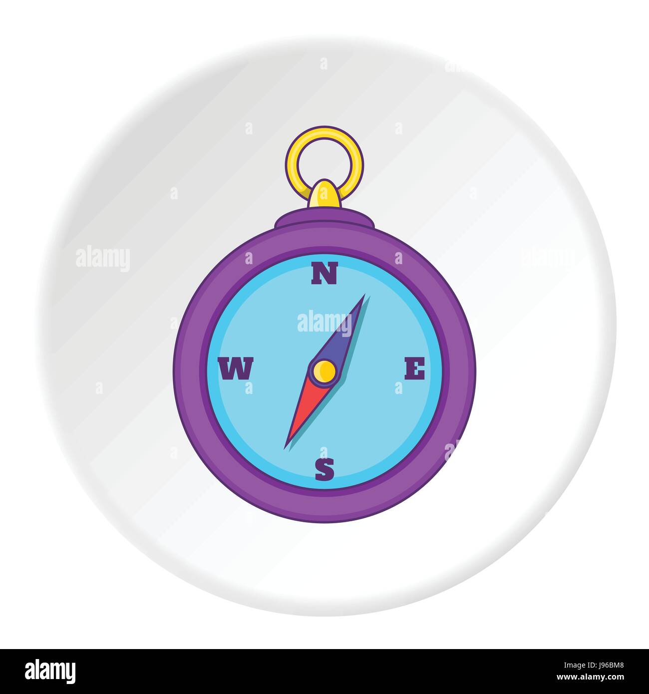 Compass Icon Cartoon Style Stock Vector Image And Art Alamy