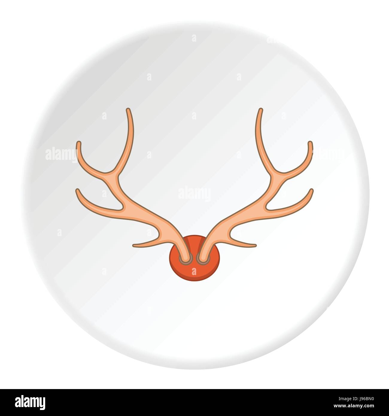 Antlers icon, cartoon style Stock Vector Image & Art - Alamy