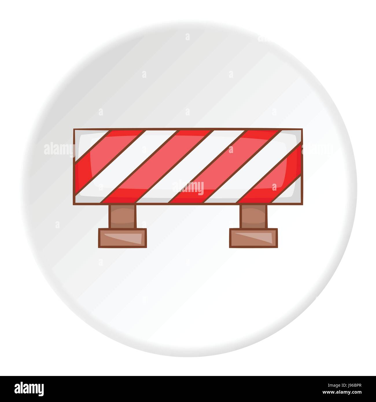 Cartoon Barrier Under Construction Road Cut Out Stock Images & Pictures ...