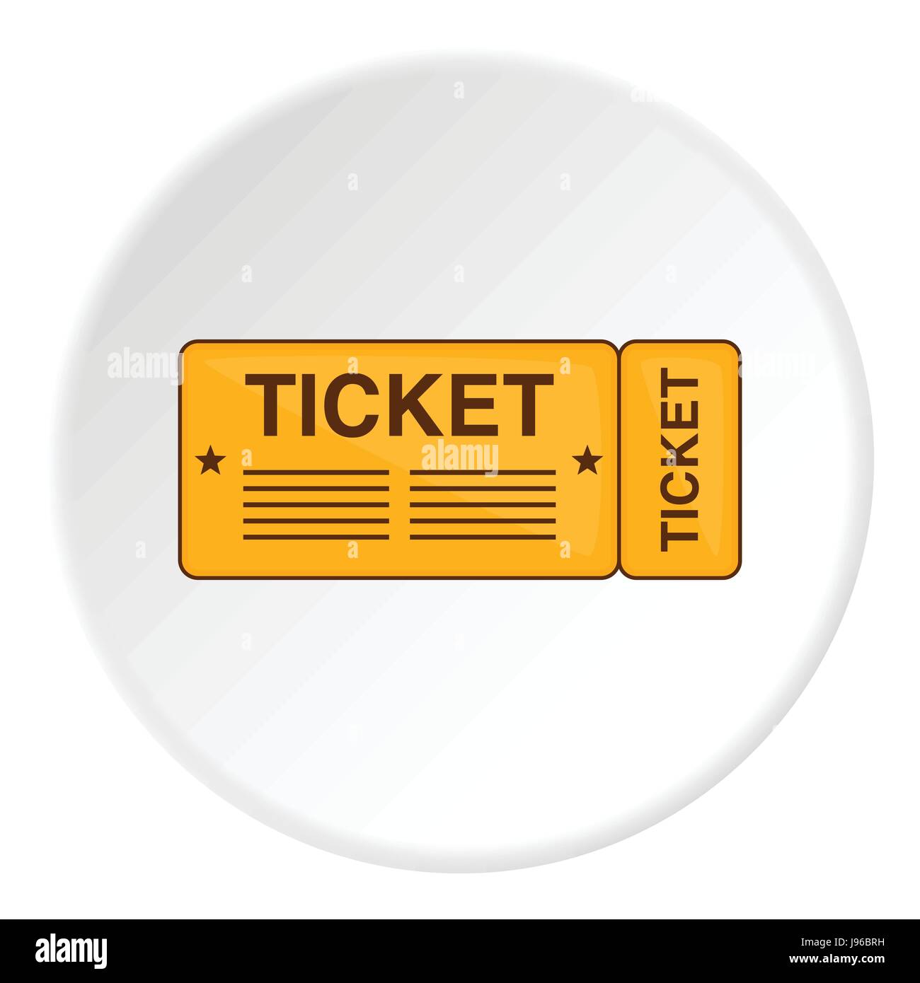 Ticket icon, cartoon style Stock Vector Image & Art - Alamy