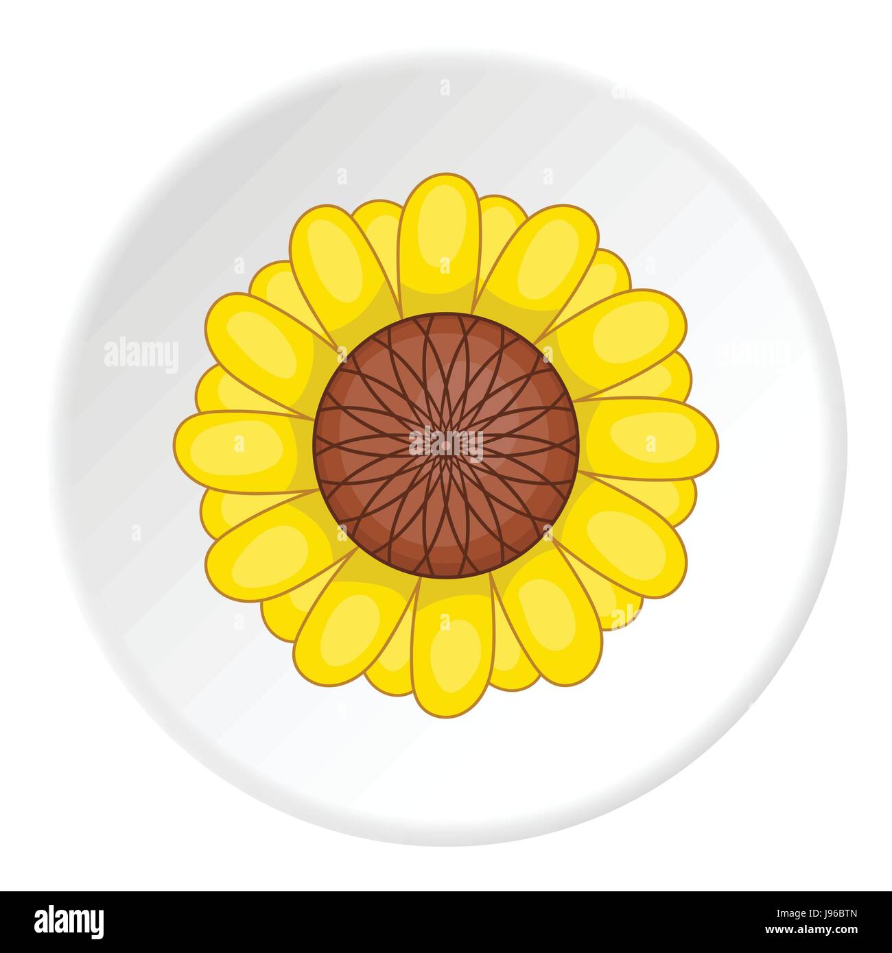 Sunflower icon, cartoon style Stock Vector Image & Art - Alamy