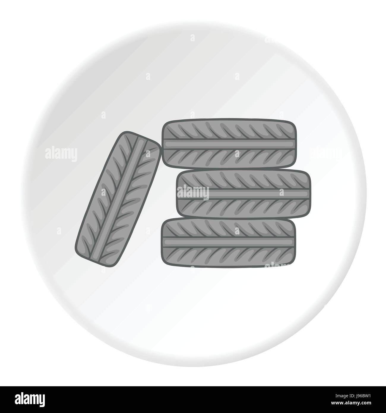 Tires icon, cartoon style Stock Vector Image & Art - Alamy