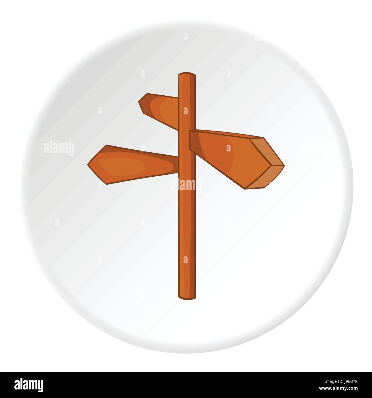 Road sign icon, cartoon style Stock Vector Image & Art - Alamy