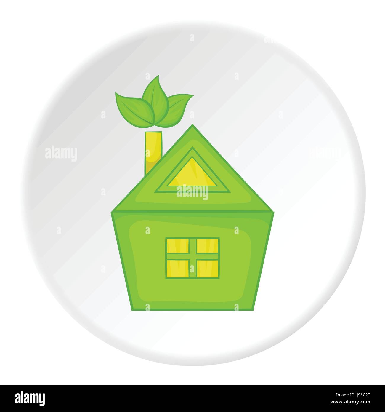 Eco house icon, cartoon style Stock Vector Image & Art - Alamy