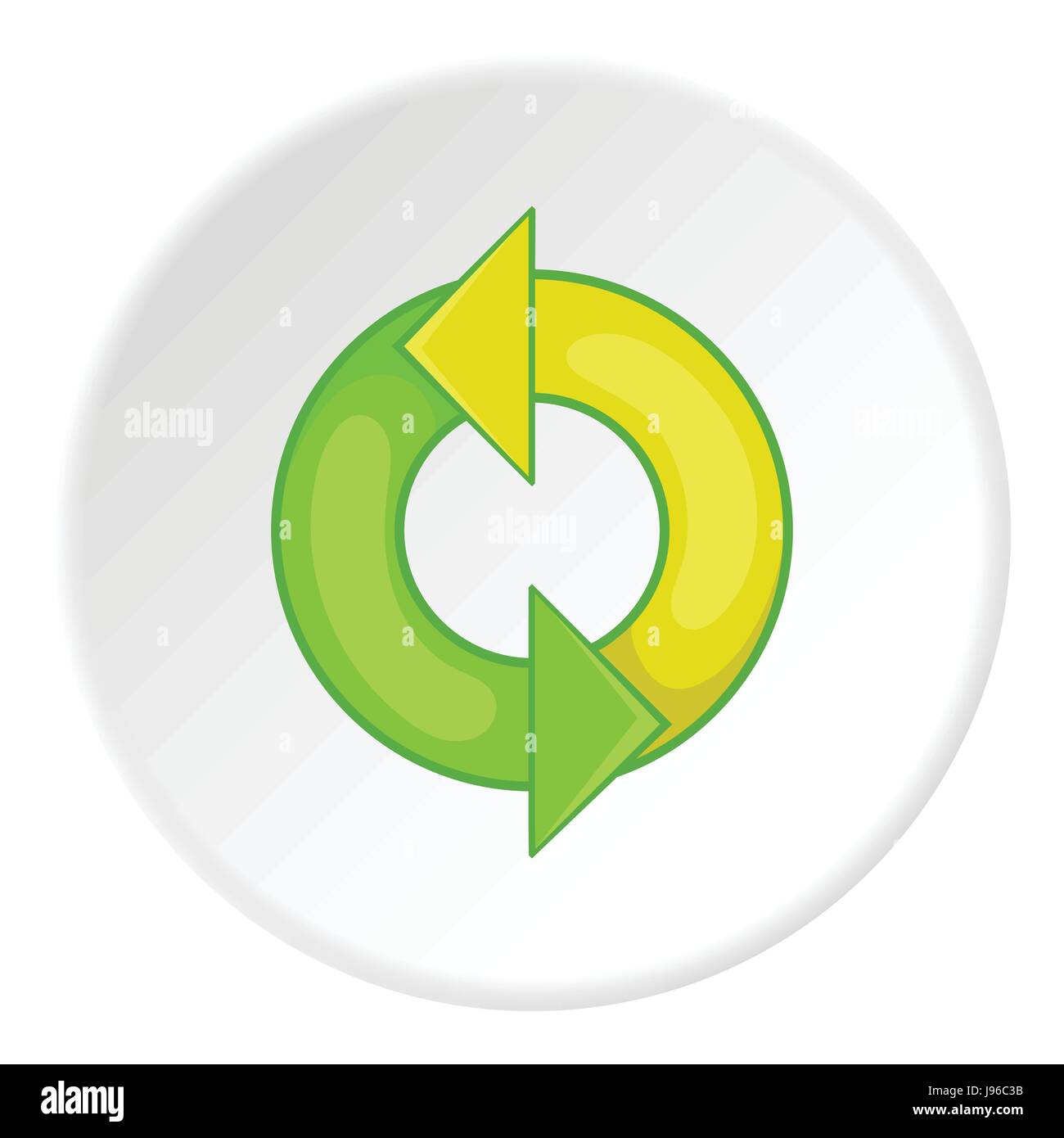 Recycling sign icon, cartoon style Stock Vector Image & Art - Alamy