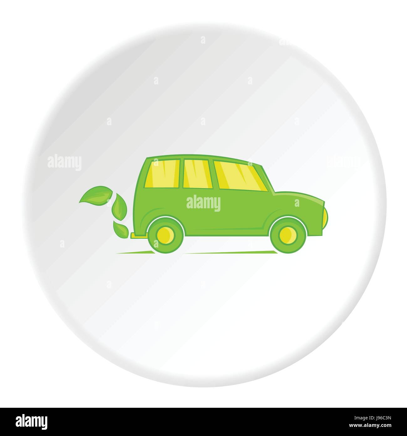 Eco car icon, cartoon style Stock Vector Image & Art - Alamy