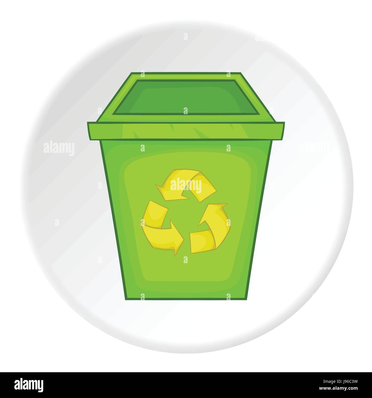 Eco dustbin icon, cartoon style Stock Vector Image & Art - Alamy