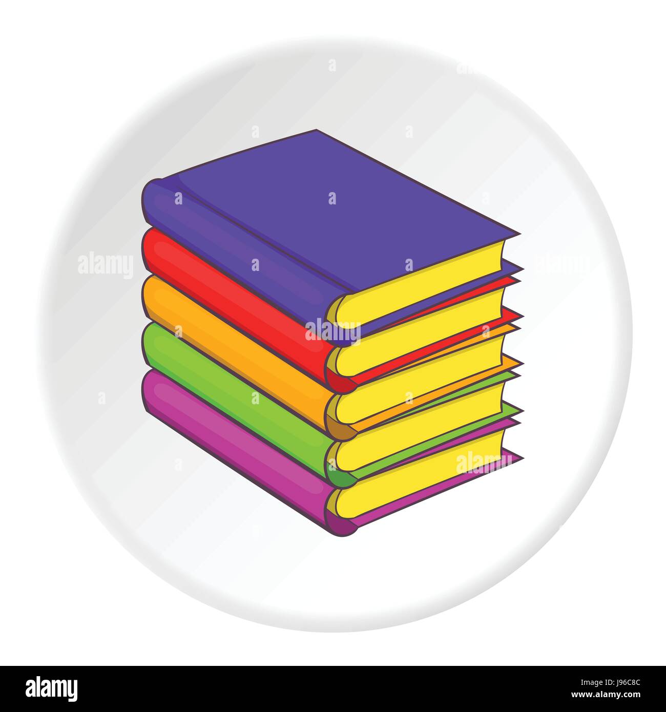 Stack of books icon, cartoon style Stock Vector Image & Art - Alamy