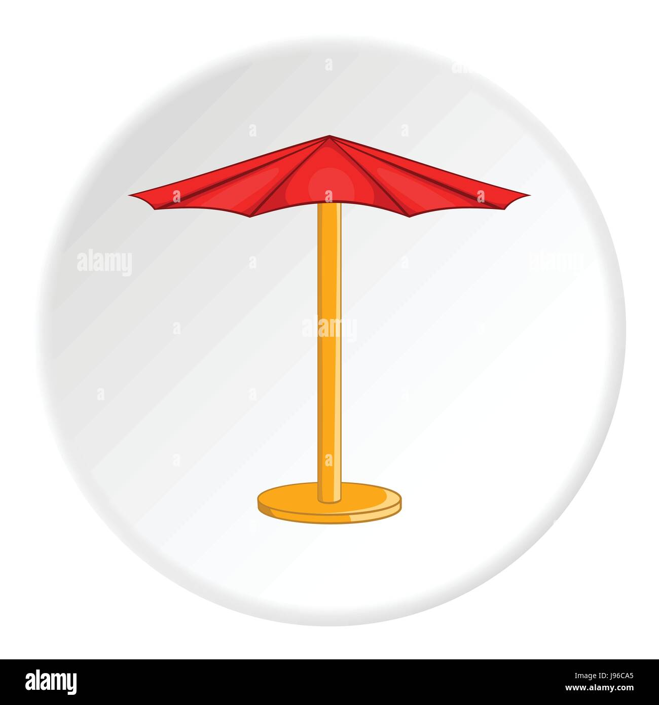 Beach umbrella icon, cartoon style Stock Vector Image & Art - Alamy