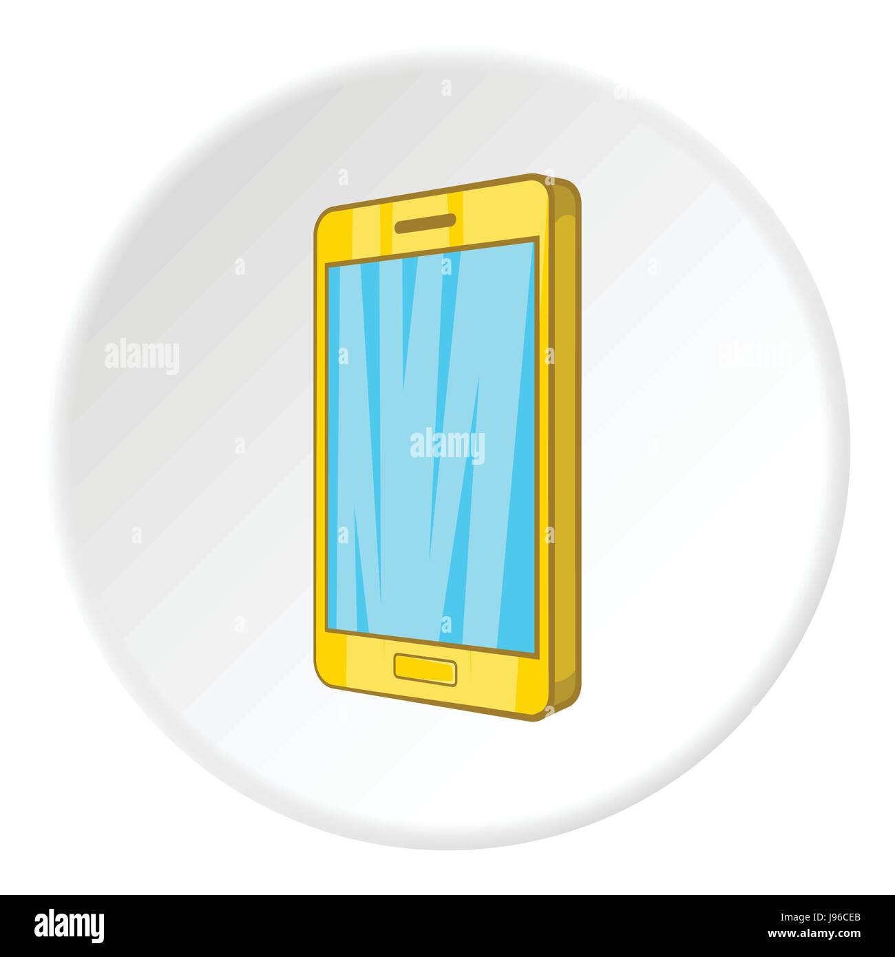 Mobile phone icon, cartoon style Stock Vector Image & Art - Alamy